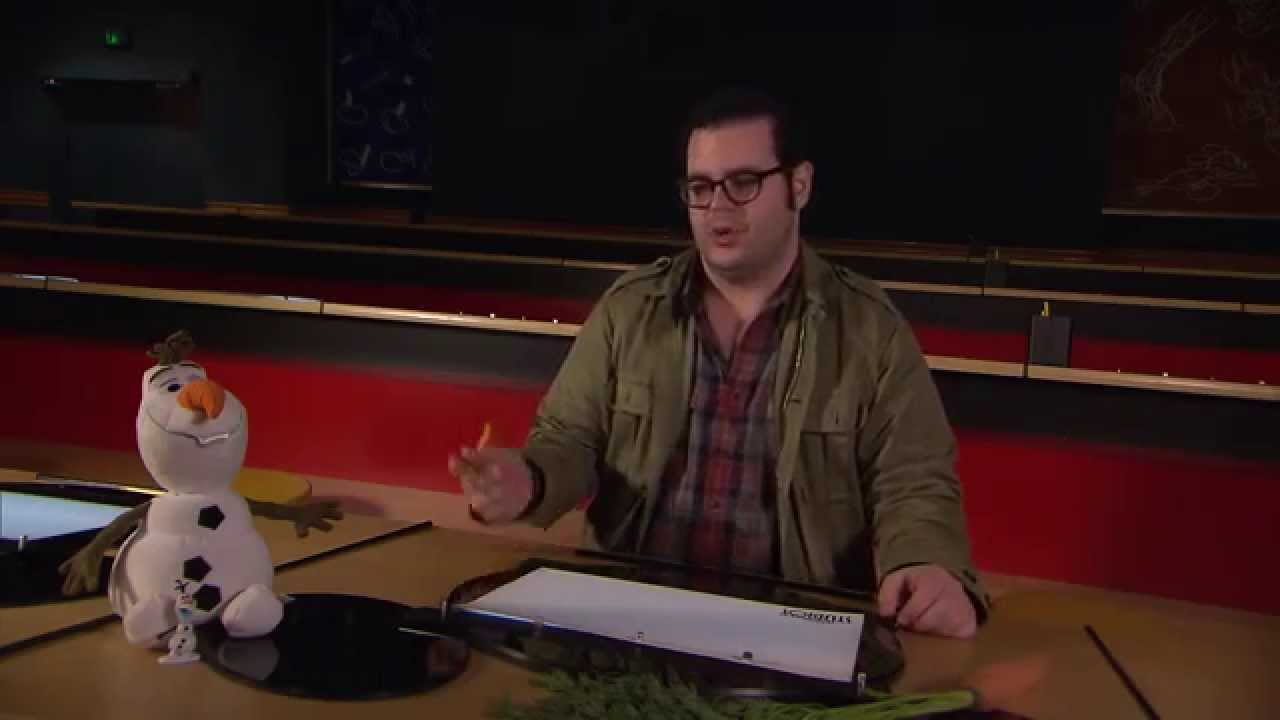MyDisneyFix | Voice of Olaf - Josh Gad - Learns How-To Draw Olaf ...