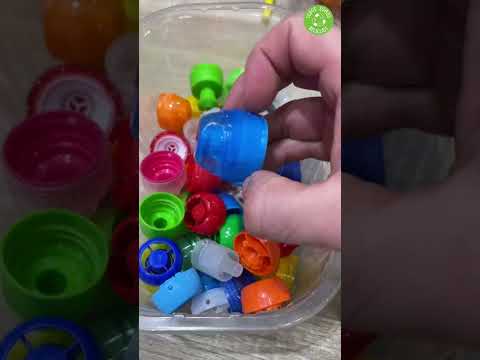 🤖 ROBOT con TAPONES de PLÁSTICO Reutilizados (muy fácil)