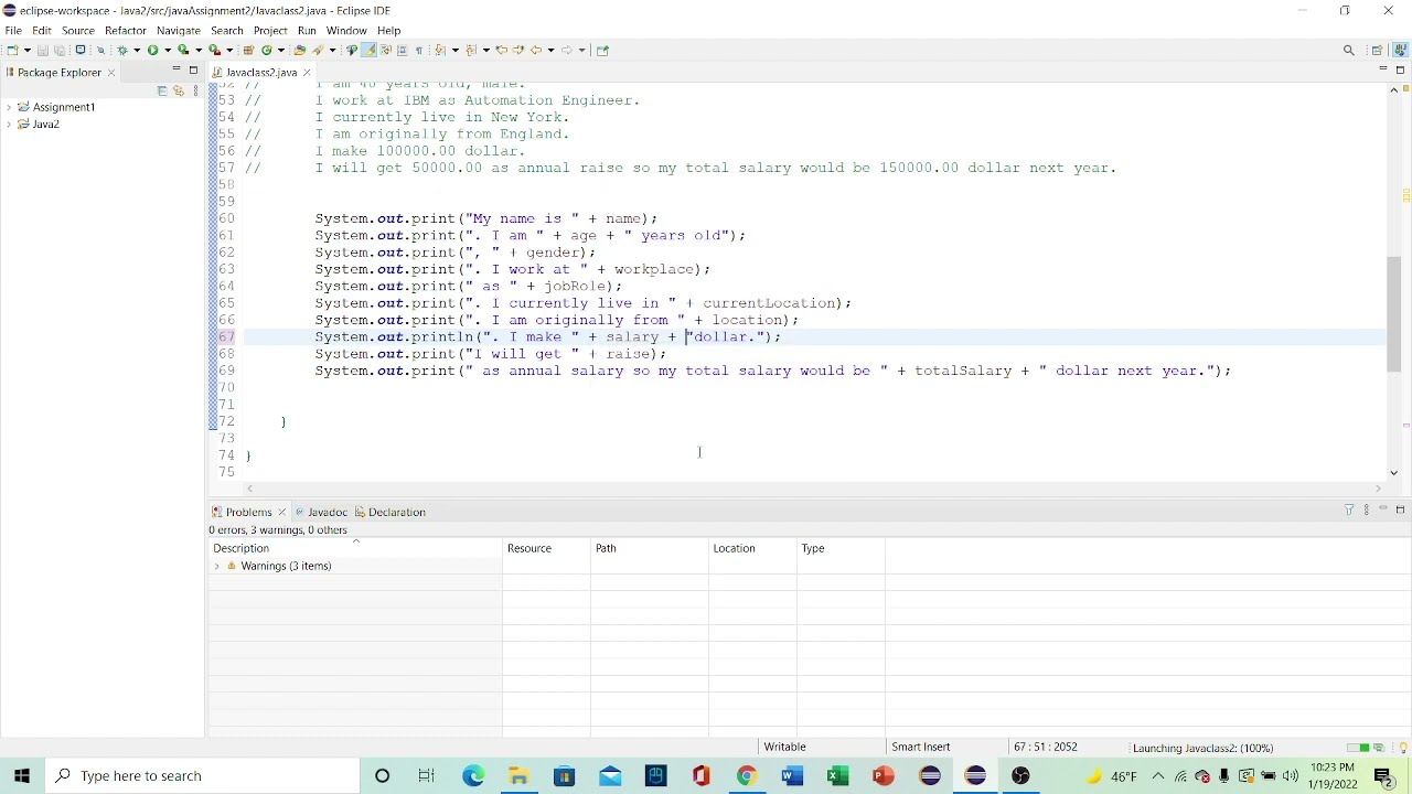 Java Assignment#2|| #techfios #javaassignment