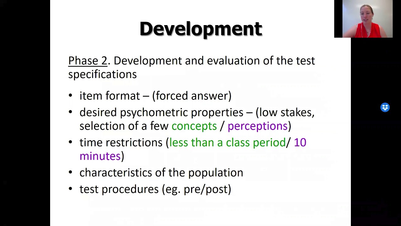 Assessment Tools: Development and Validation
