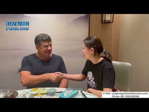 Australian customers visit Chinese steel structure factory