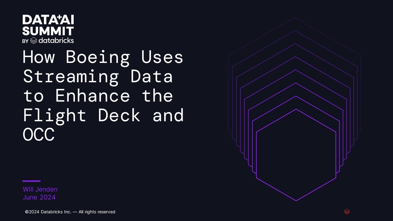 How Boeing Uses Streaming Data to Enhance the Flight Deck and OCC