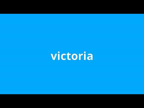 what is the meaning of victoria