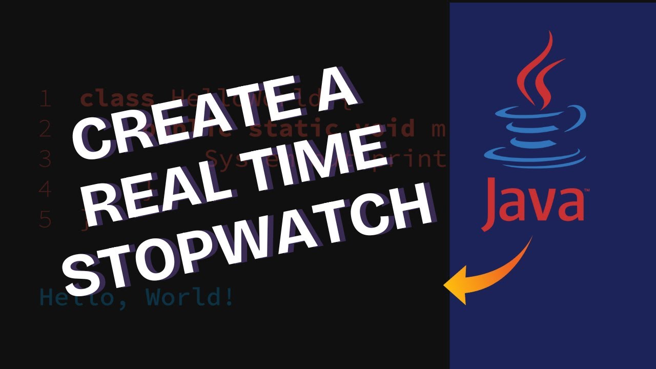 How to Create Real-Time Stopwatch in Java 2025?