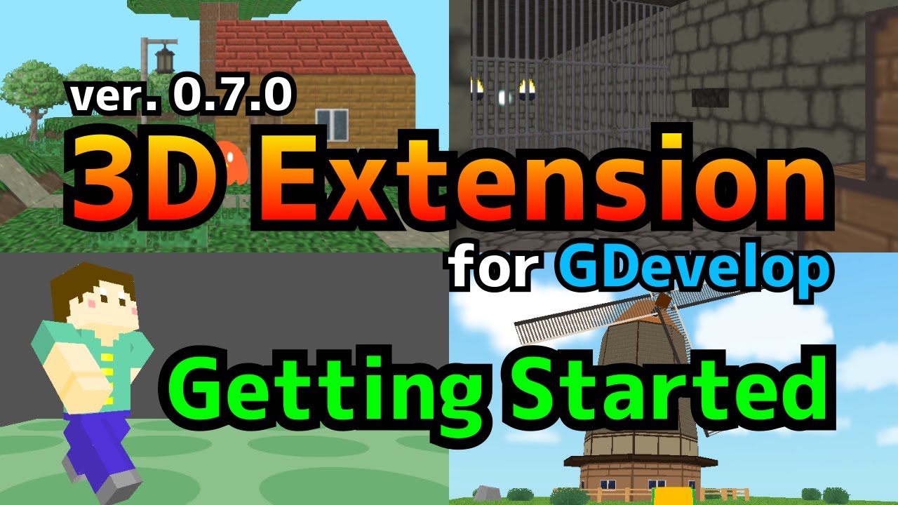 Getting Started with 3D Extension using Behaviors. [For GDevelop] (Extension version 0.7.0)