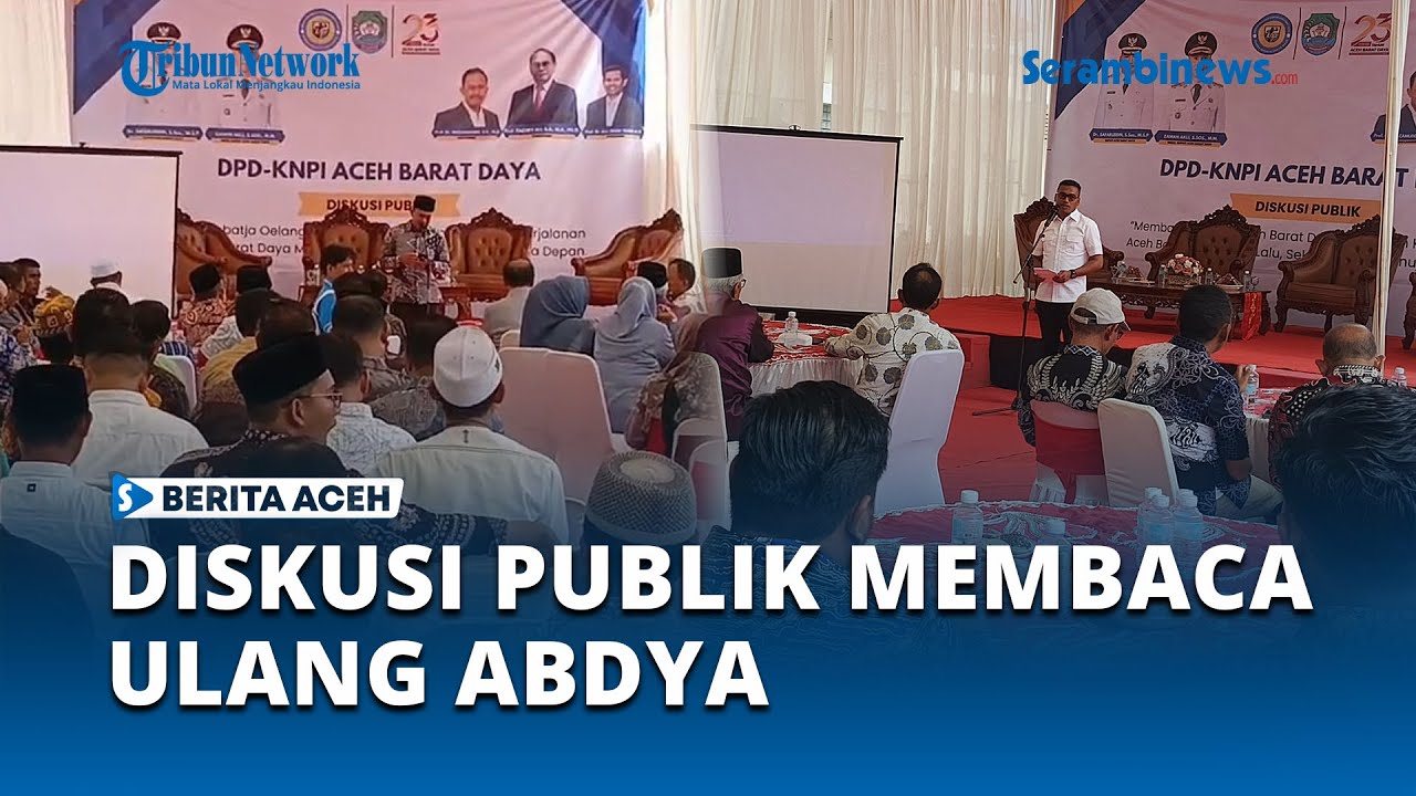 Bupati Safaruddin Buka Diskusi Publik Membaca Ulang Abdya