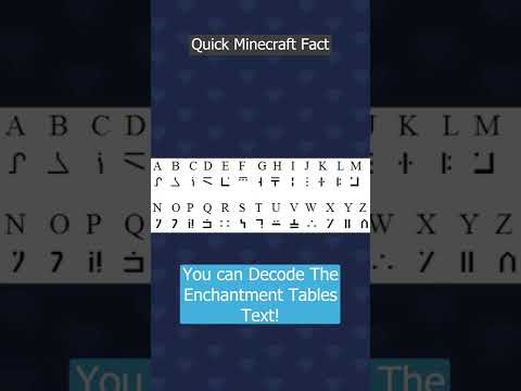 How to decode the enchanting table language! #shorts #minecraft