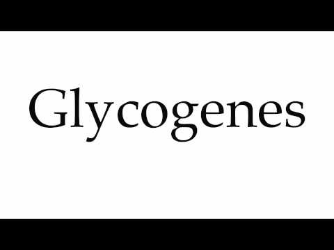 How to Pronounce Glycogenes