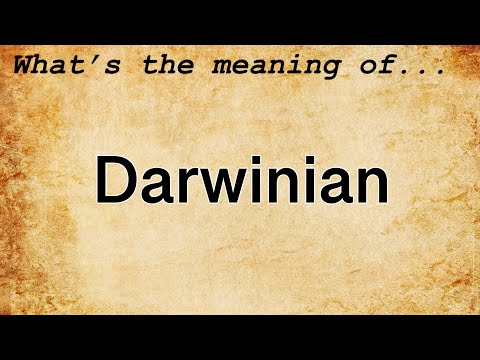 Darwinian Meaning : Definition of Darwinian