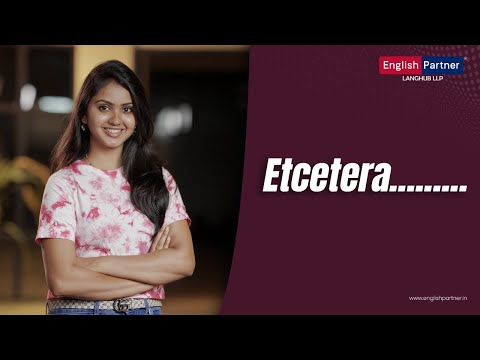 How to use 'ETC' correctly in English | ☎++91 8610638114 English Partner Telugu | Pronunciation