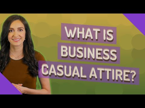 What is business casual attire?