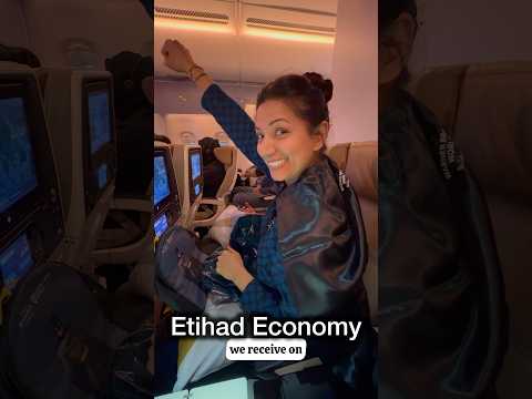 ETIHAD AIRWAYS ECONOMY SEAT “FREE STUFF” AND AMENITIES #travel #flight @etihad