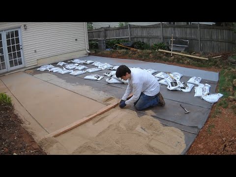 How to build a backyard paver patio all by yourself!