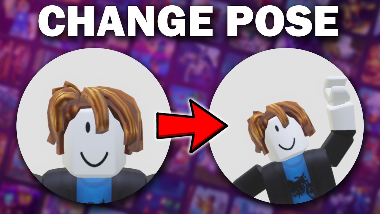 How to Change Pose on Roblox Profile Picture - Emote in Roblox Profile