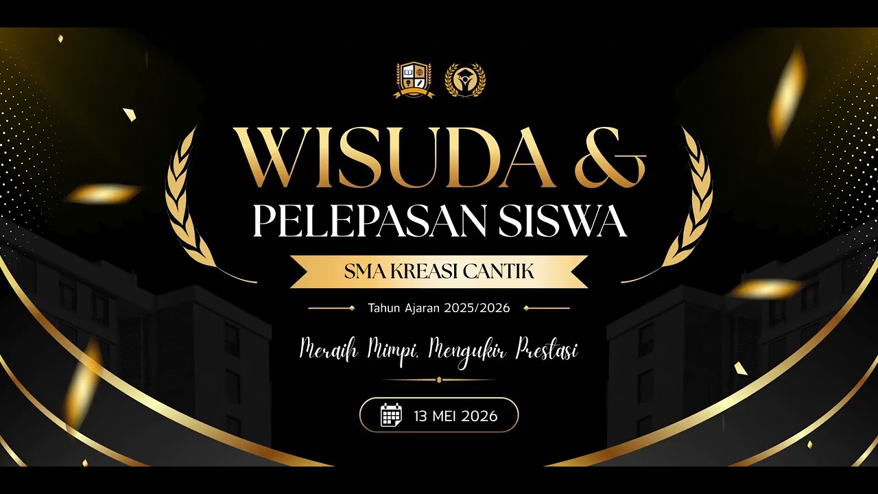 Banner wisuda SMA dengan desain kekinian dan fleksibel untuk berbagai tema acara! Bisa digunakan