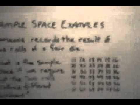 More Simple Sample Space Examples