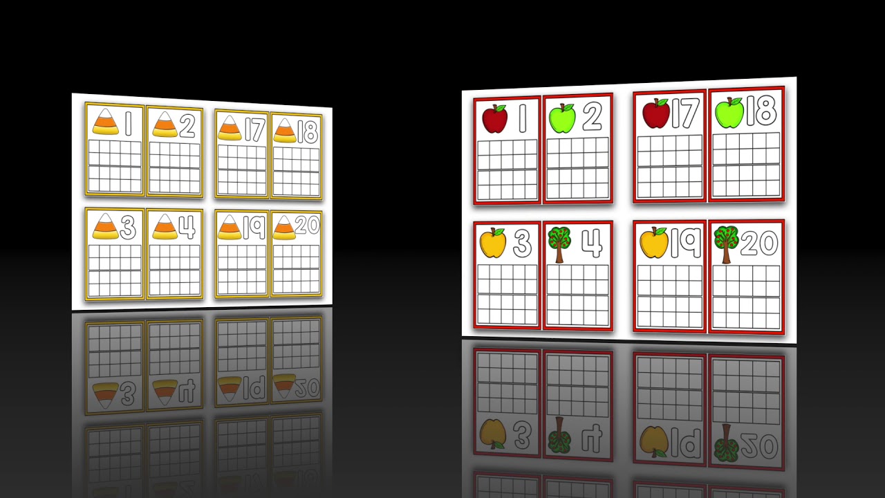Fall Ten Frame Cards