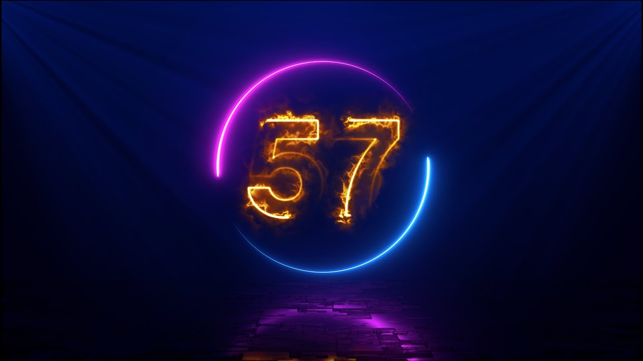 Neon - 60 Seconds Countdown | Free Stock Video - No copyrights