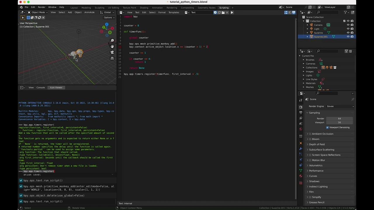 Tutorial: How to use timers with python