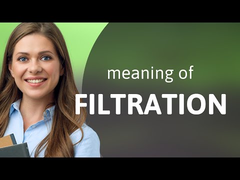 Filtration — what is FILTRATION definition
