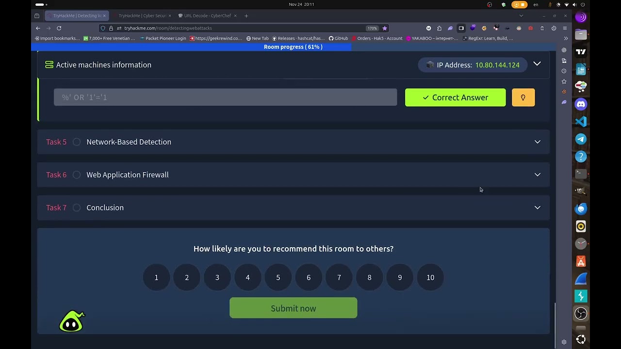 Detecting Web Attacks TryHackMe WalkThrough