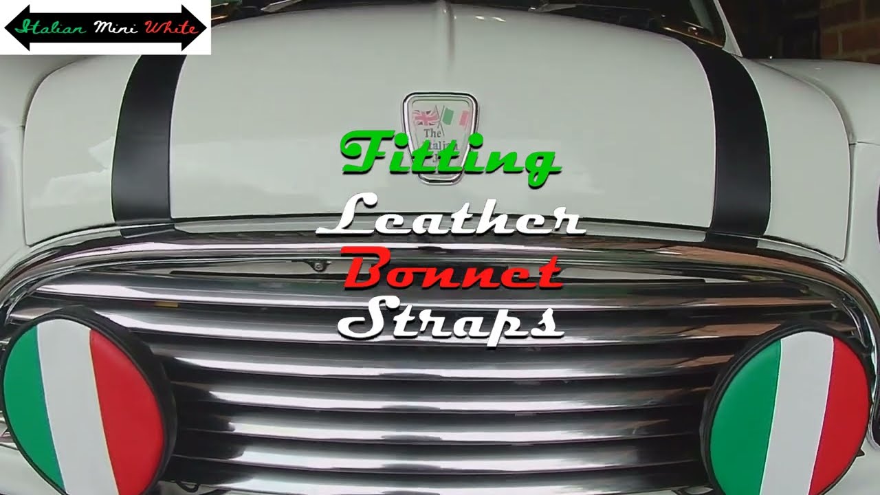 Classic Mini - Fitting Leather Bonnet Straps