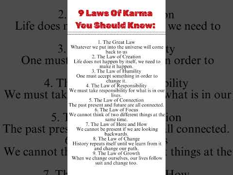 👉9 Useful Laws of Karma That Can Change Your Life Forever😱 #shorts #trending