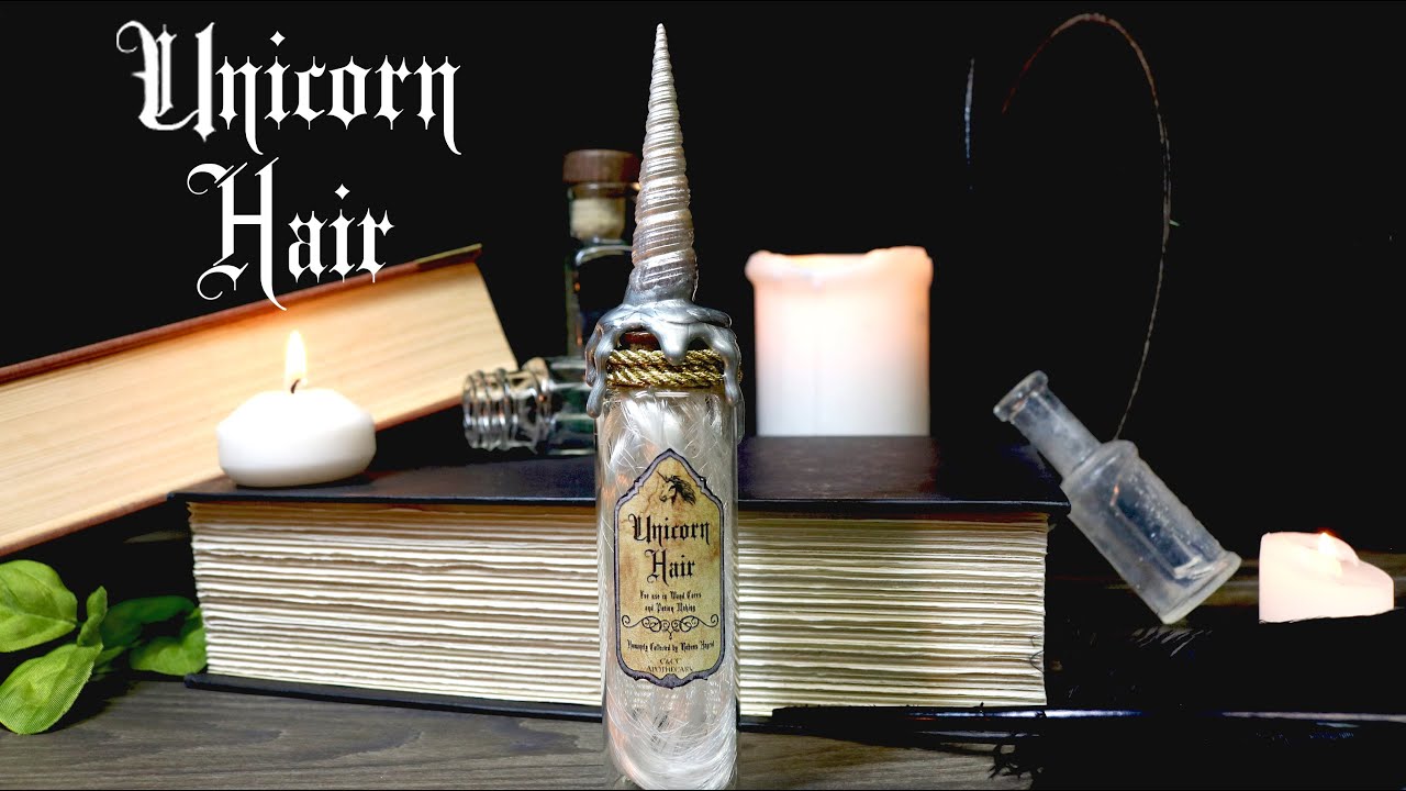 Unicorn Hair : Harry Potter Potion Ingredients : DIY Potion Bottle : Wand Core : Rubeus Hagrid