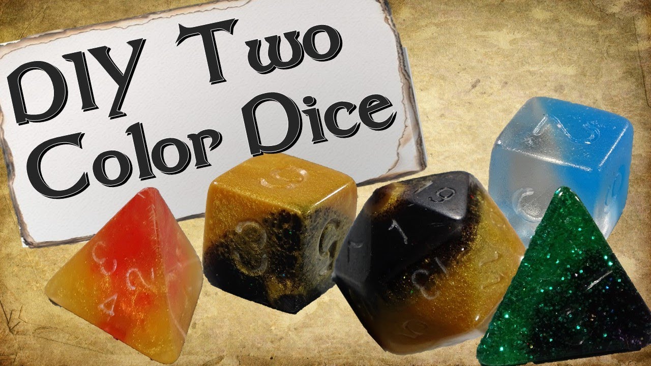 How to Make Your Own Dice Set | Two Color Dice