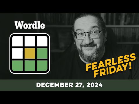 Doug plays today's NYT Wordle Puzzle Game for 12/27/2024
