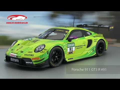 ck-modelcars-video: Porsche 911 GT3 R #91 DTM Champion 2023 Thomas Preining Manthey Grello 1:18 Ixo