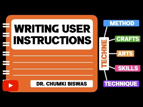 Writing User Instructions - A Course on Technical Writing