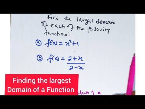 Finding the Largest Domain of a Function