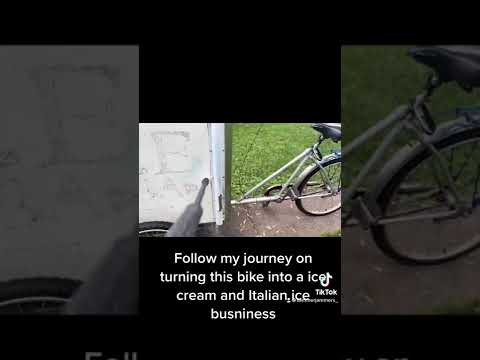 Turning an old bike into a ice cream business