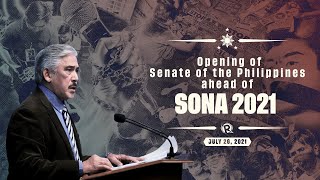 LIVESTREAM: Opening of Senate of the Philippines ahead of SONA 2021