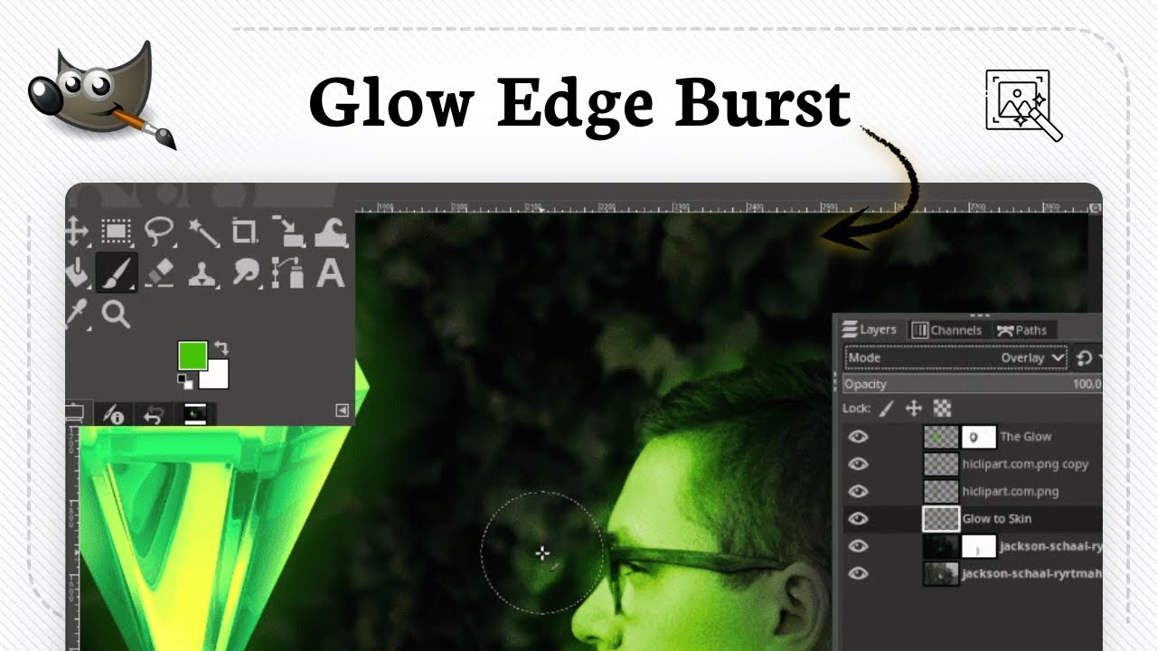 How to make outer glow effect in GIMP (Bold Radiance)