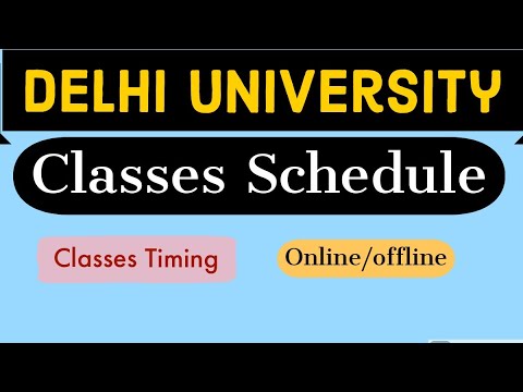 Delhi University classes start date 2020 || delhi university academic calendar 2020-21| DU Classes