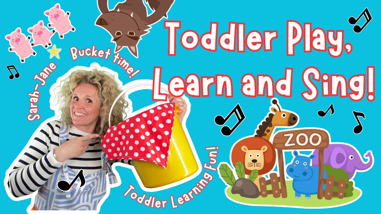 Toddler, Kids, Preschool Play, Learn and Sing! Animals, stories, Numbers + More! with Me Sarah-Jane🌟