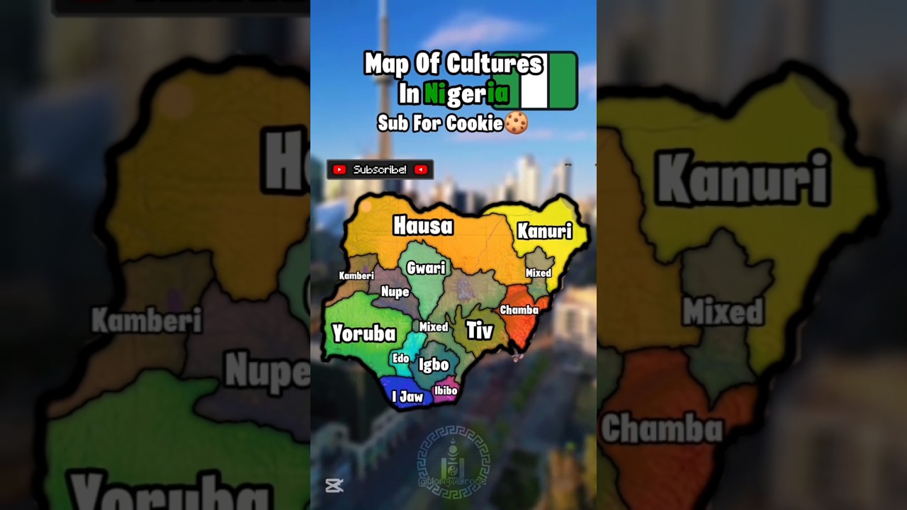 Map Of Cultures In Nigeria #africa #mapping #geography #map #history #nigeria
