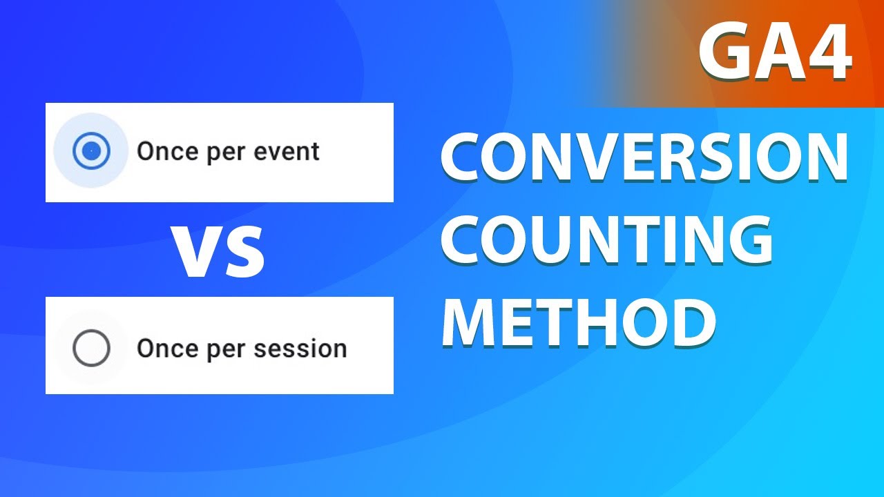 Google Analytics 4 Conversion counting method explained