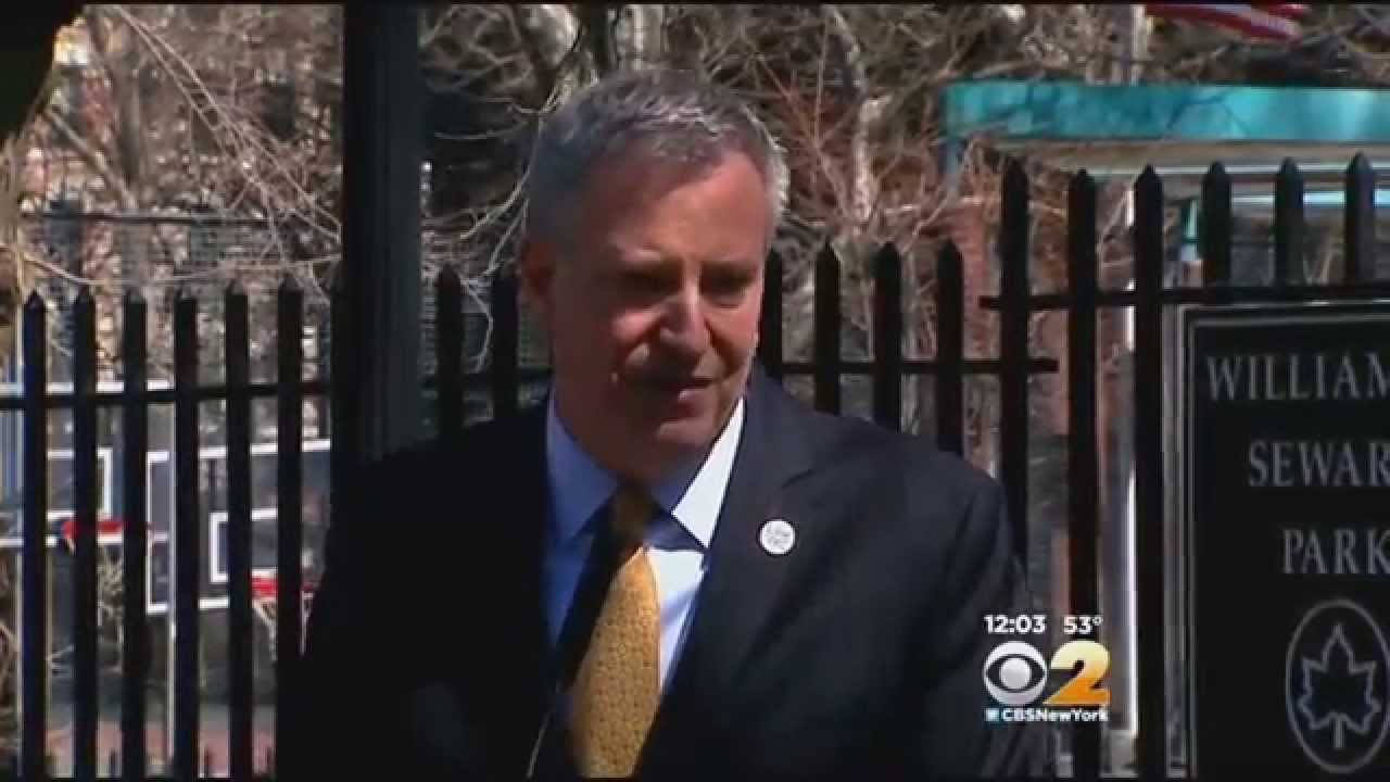 Mayor De Blasio Marks First 100 Days In Office With Speech At Cooper Union