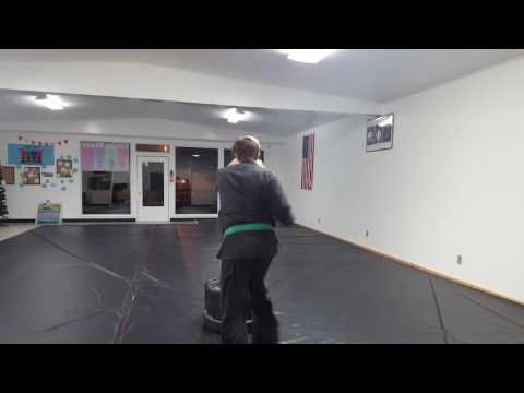 Kyle and Sensei Seth working striking