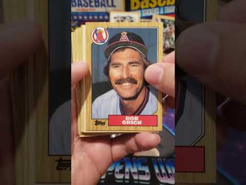 1987 Topps Baseball Cards Wax Pack Opening #junkwax #sportscards #vintagebaseballcards