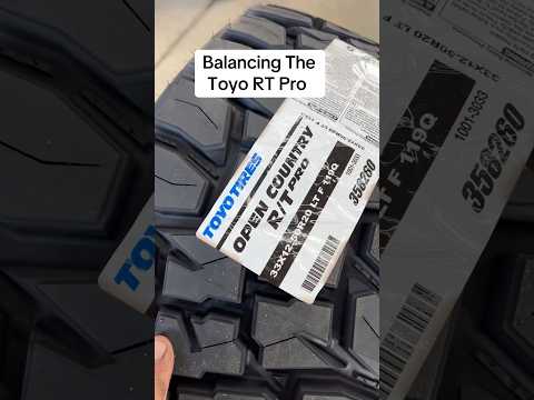 Balancing The Toyo RT Pro