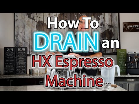 How To: Drain an HX Espresso Machine for Storage