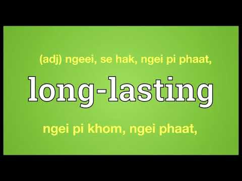 long lasting meaning in English Ngawn