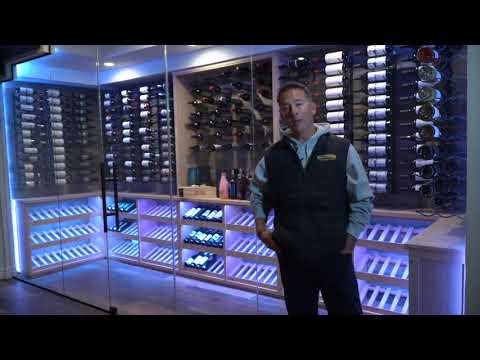 Transitional Style Custom Wine Cellars