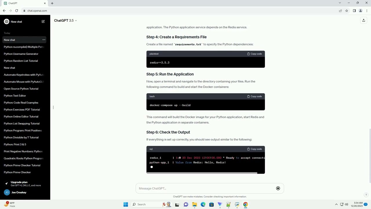 python redis docker compose