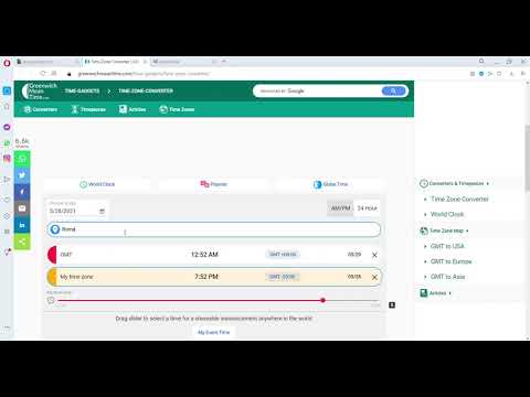 Time Zone Converter GMT Tutorial