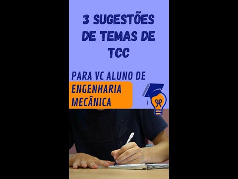 3 Temas de TCC de Engenharia Mecânica #shorts